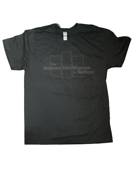 Black T-shirt with Black NJMH Logo – National Jazz Museum in Harlem Shop