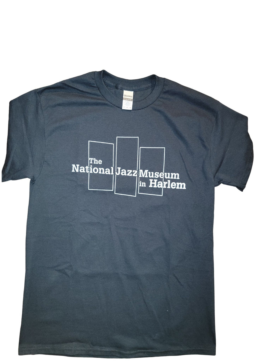 Black T-shirt with Silver NJMH Logo – National Jazz Museum in Harlem Shop